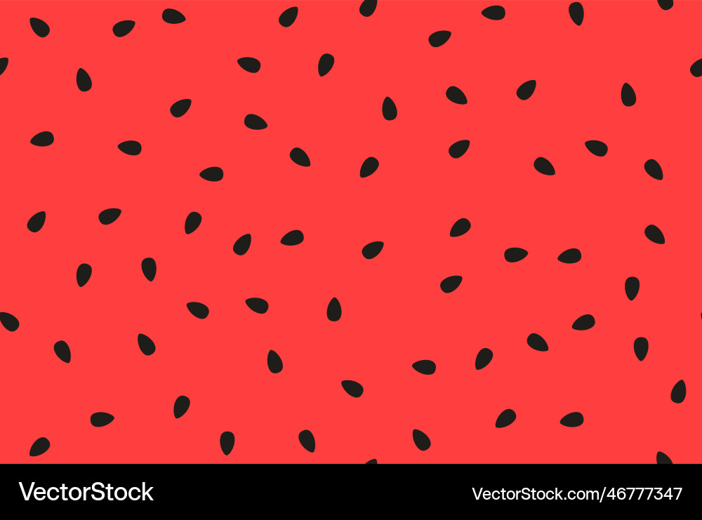 Watermelon seed red pattern texture background Vector Image