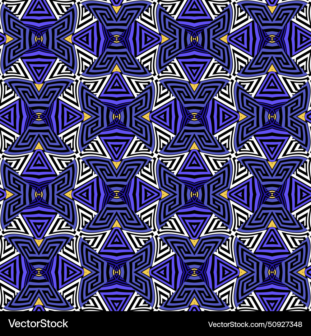 Greek ethnic tribal style seamless pattern Vector Image