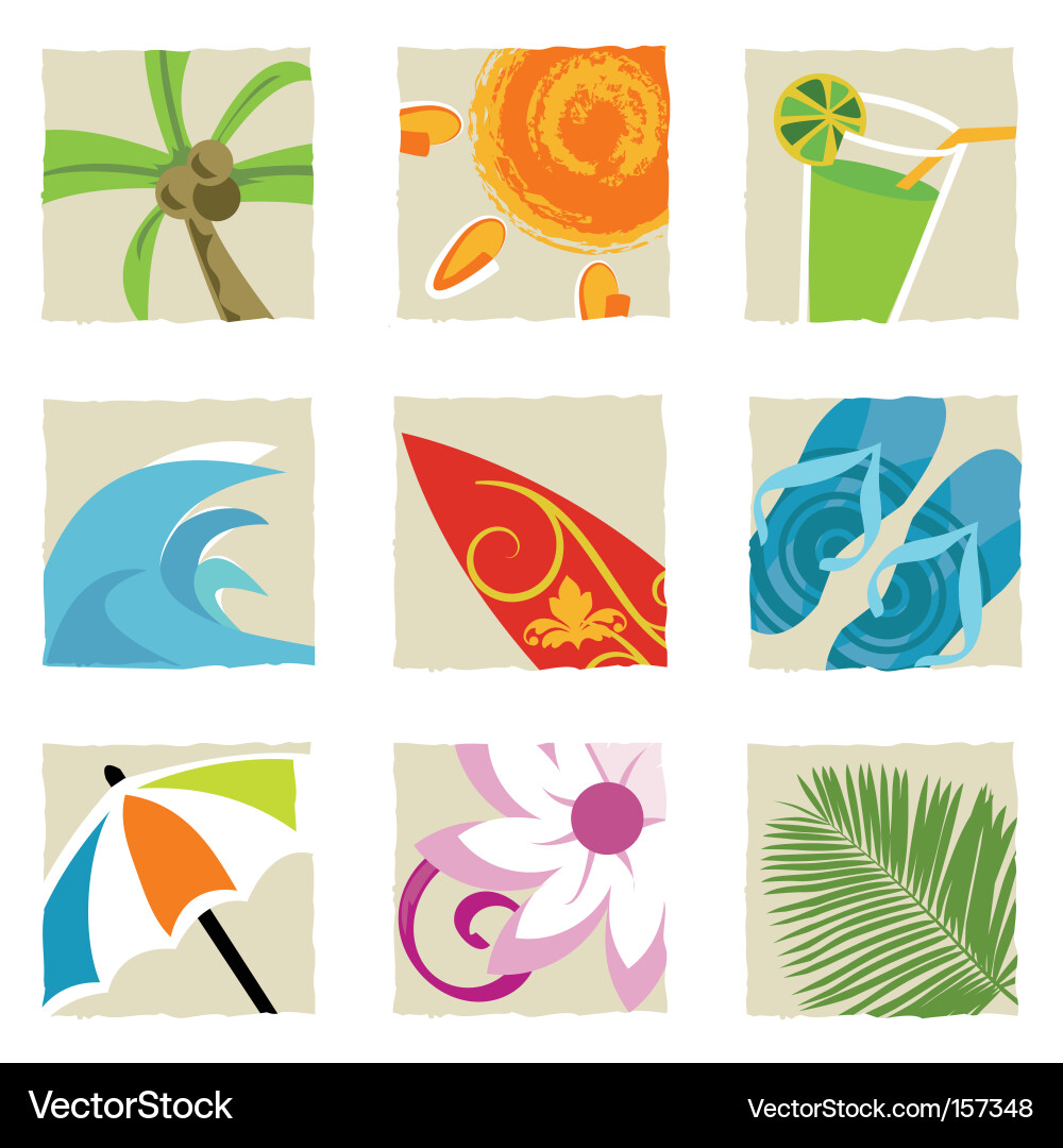 Summer graphics Royalty Free Vector Image - VectorStock