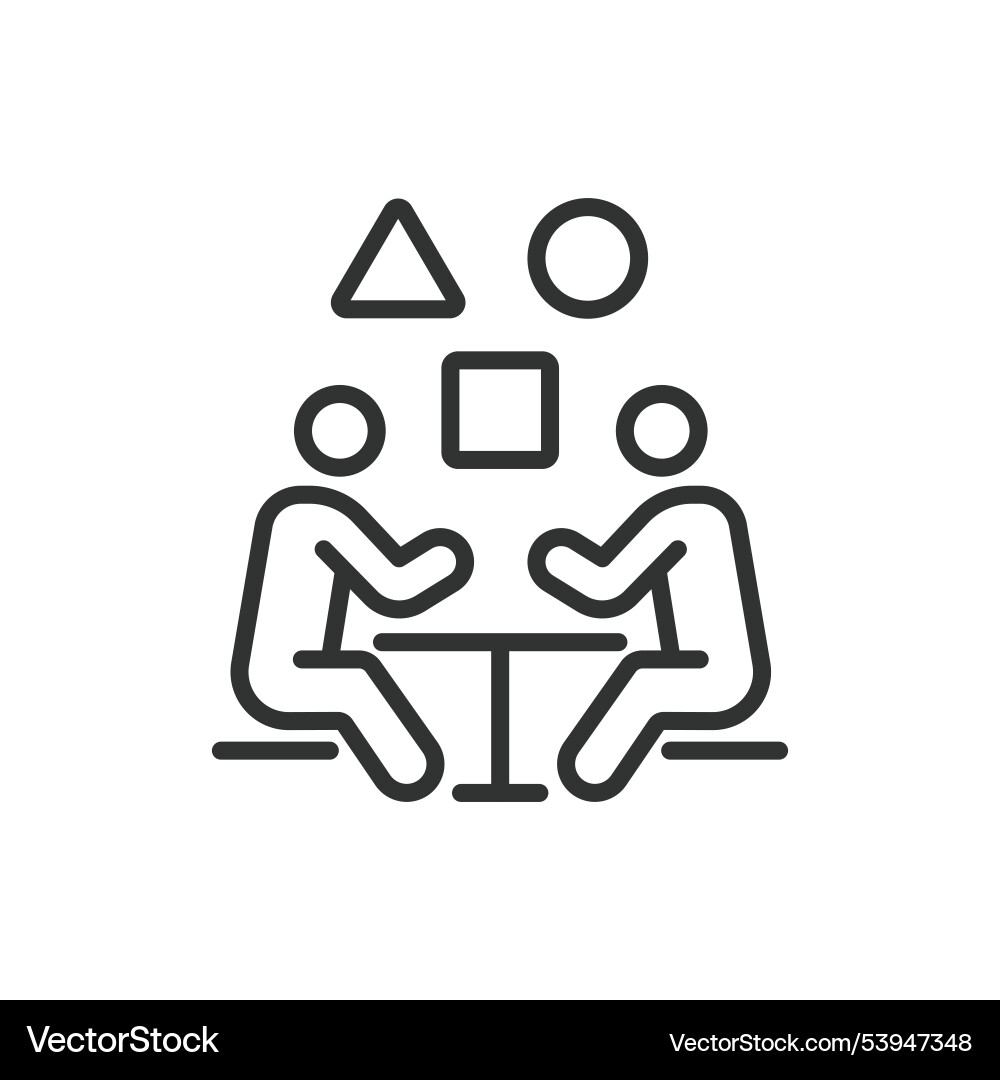 Workshop in line design training Royalty Free Vector Image