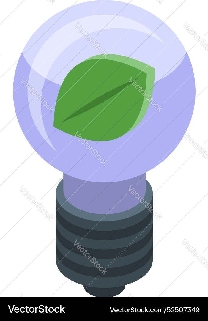Eco light bulb representing green energy Vector Image