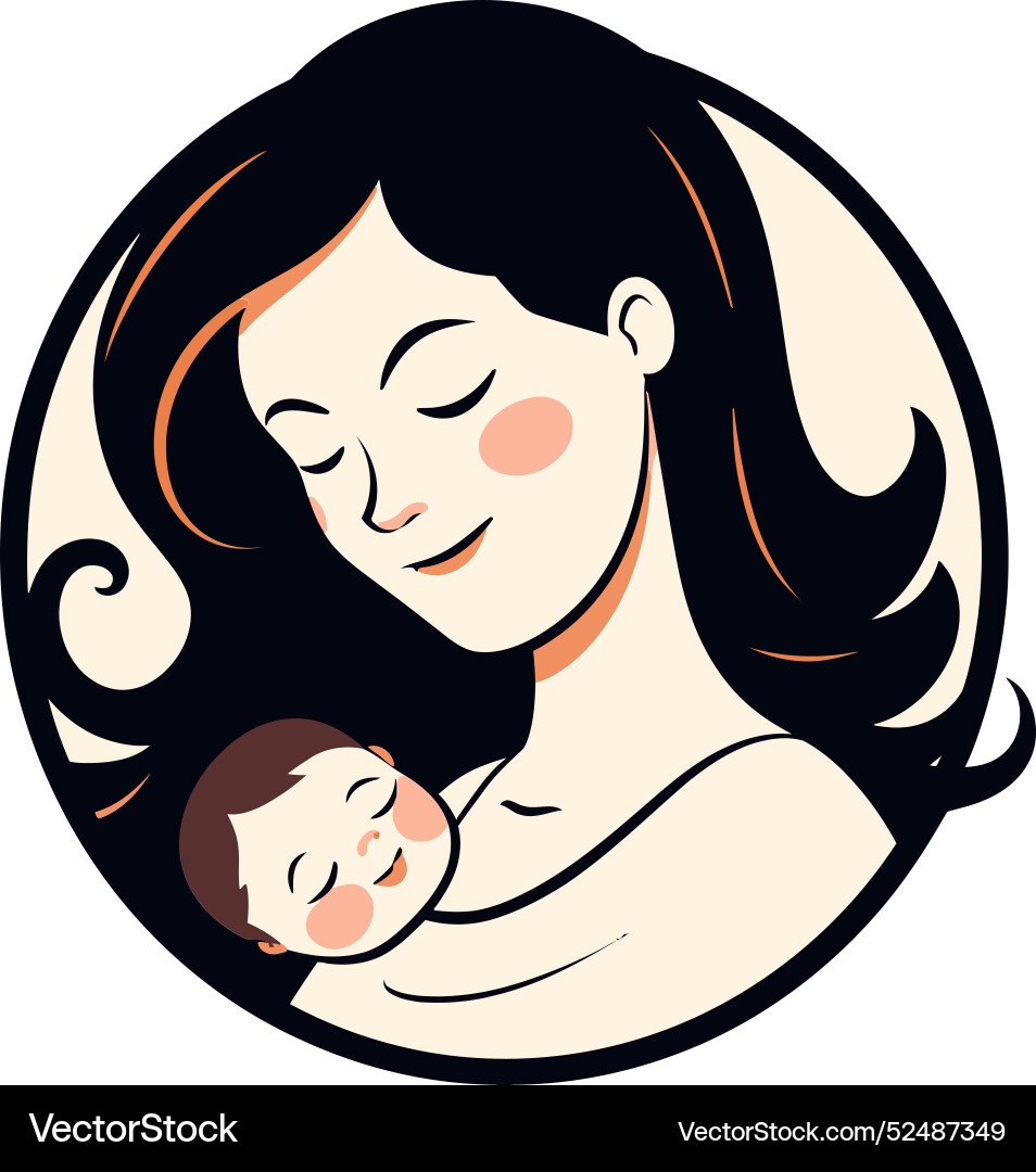Expressive moments with mother artworkmaternal Vector Image