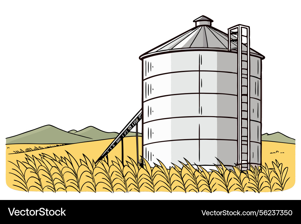 Grain Bin Vector Images (over 250)