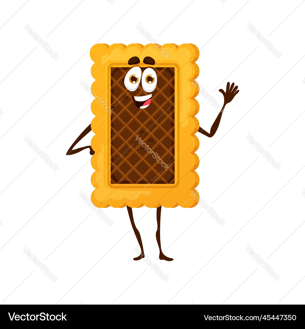 Cartoon cookie funny character pastry Royalty Free Vector