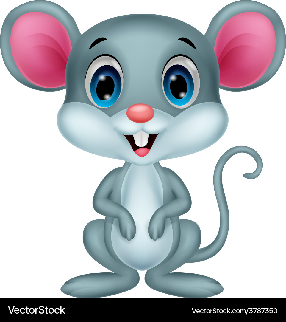 Cute mouse cartoon Royalty Free Vector Image - VectorStock