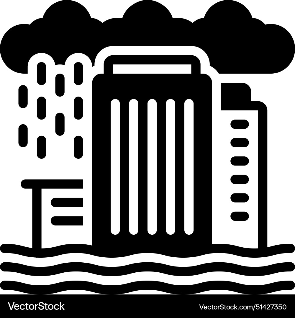 Flooding Royalty Free Vector Image Vectorstock