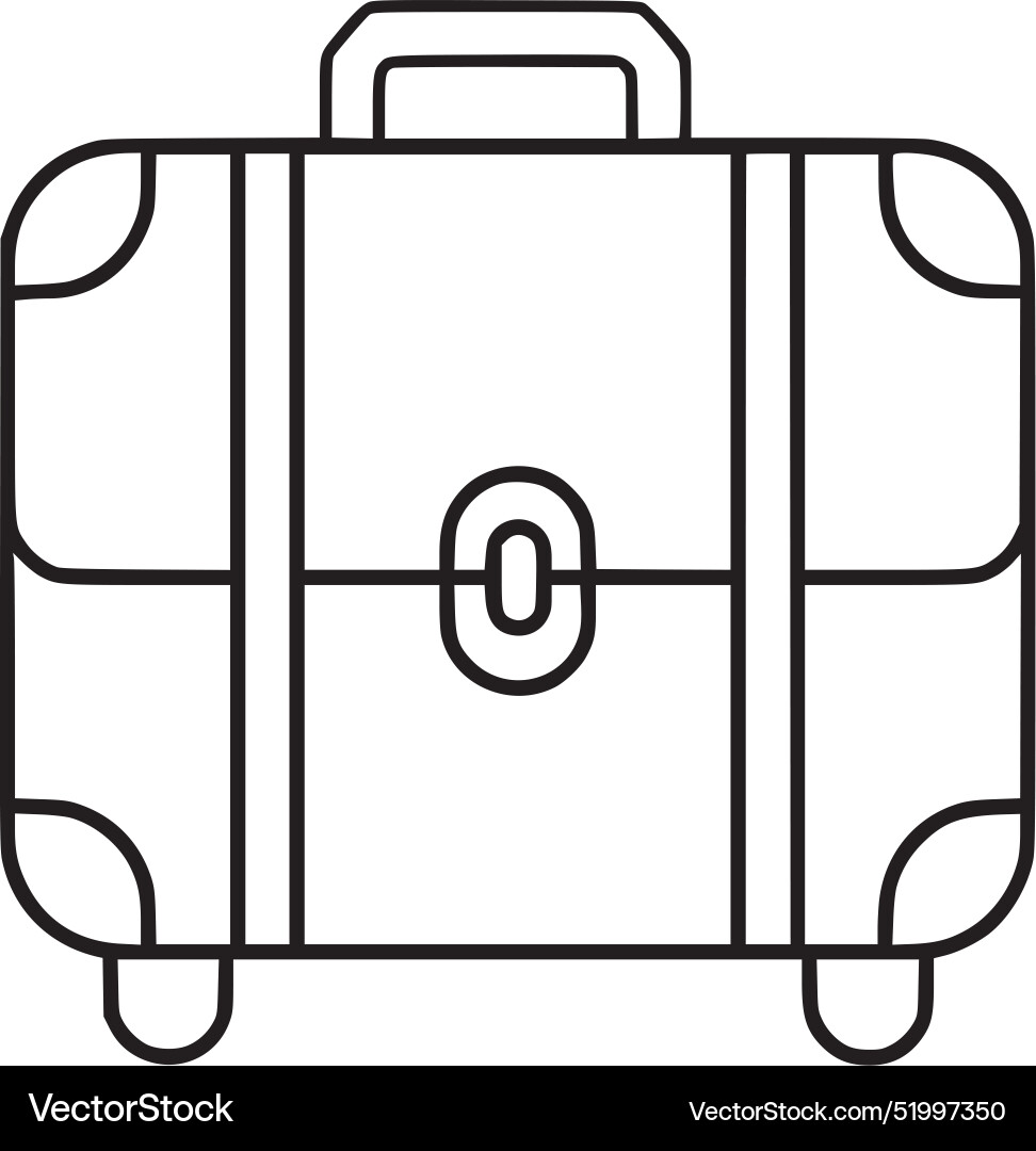 Suitcase Royalty Free Vector Image - VectorStock