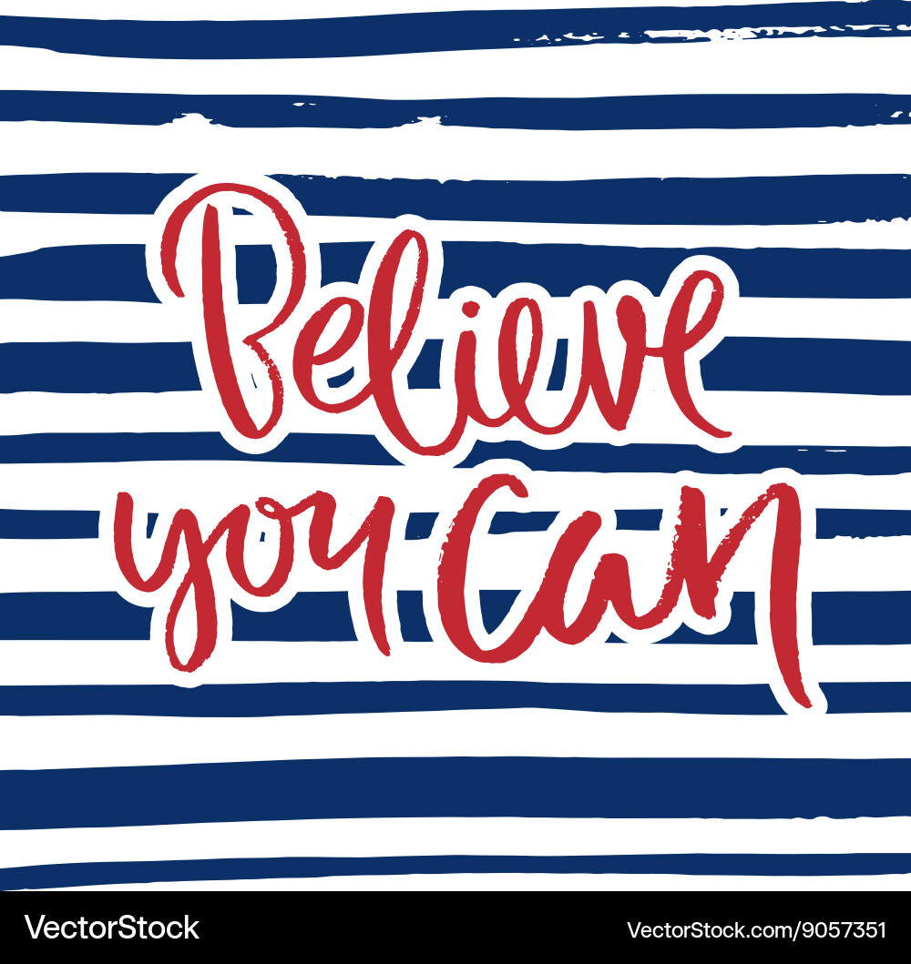 Hand drawn lettering poster Royalty Free Vector Image