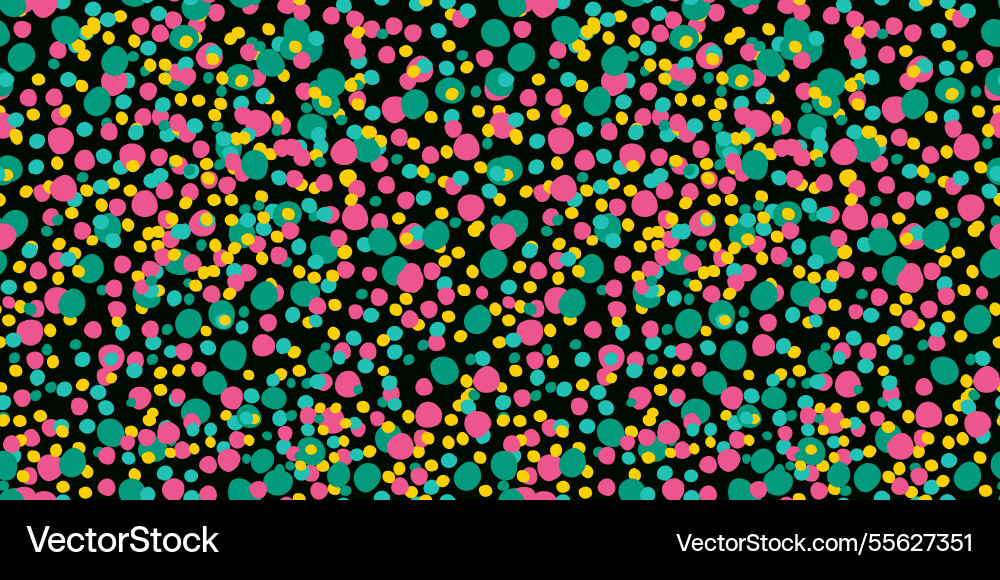 Seamless colorful abstract dot pattern with Vector Image