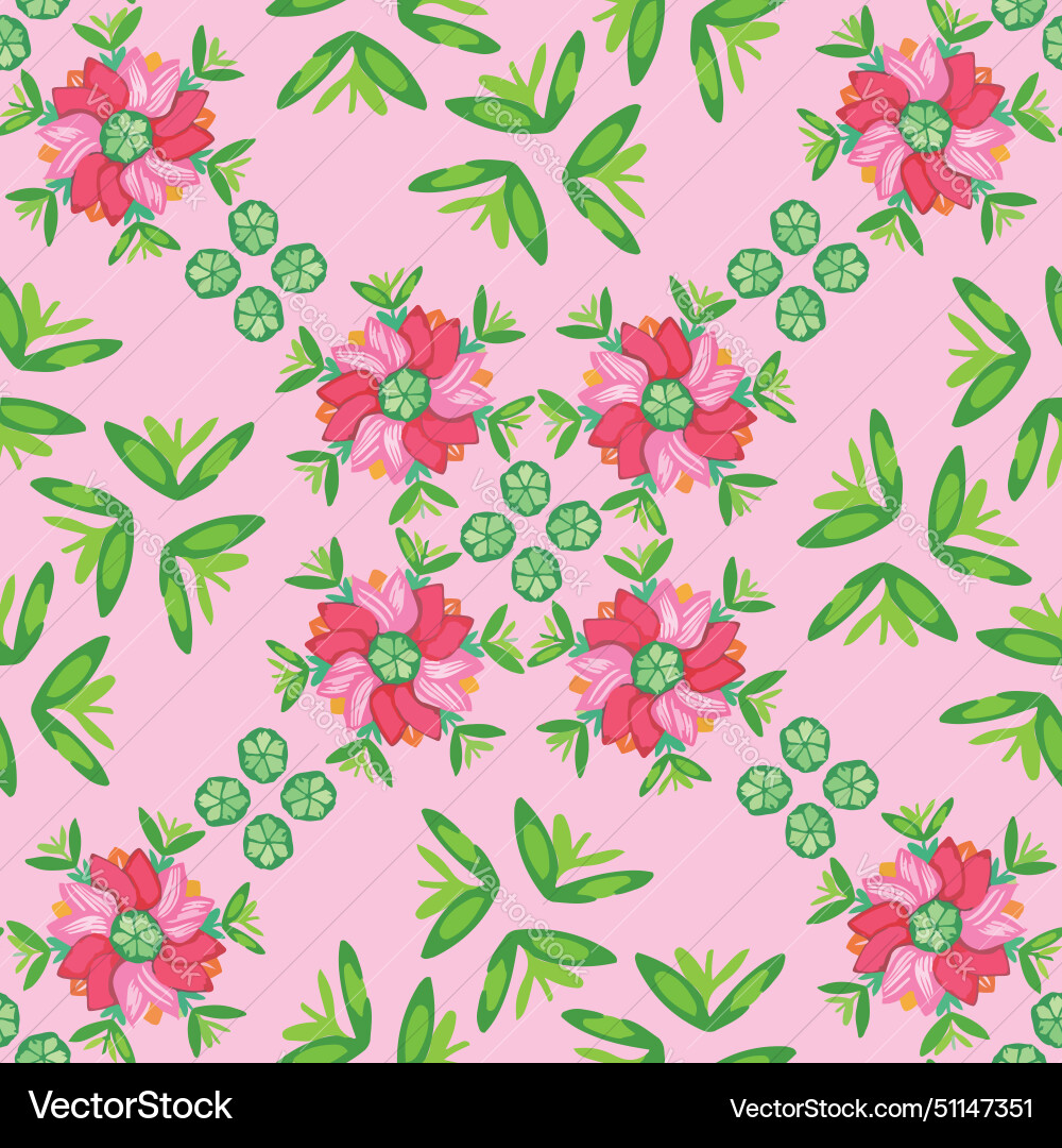 Seamless geometric pattern of mandala Royalty Free Vector