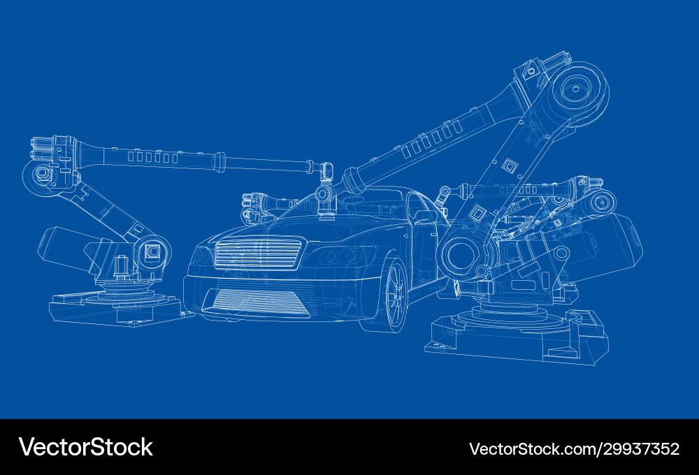 Assembly motor vehicle Royalty Free Vector Image