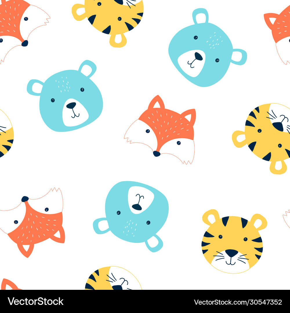 Hand drawing animals Royalty Free Vector Image