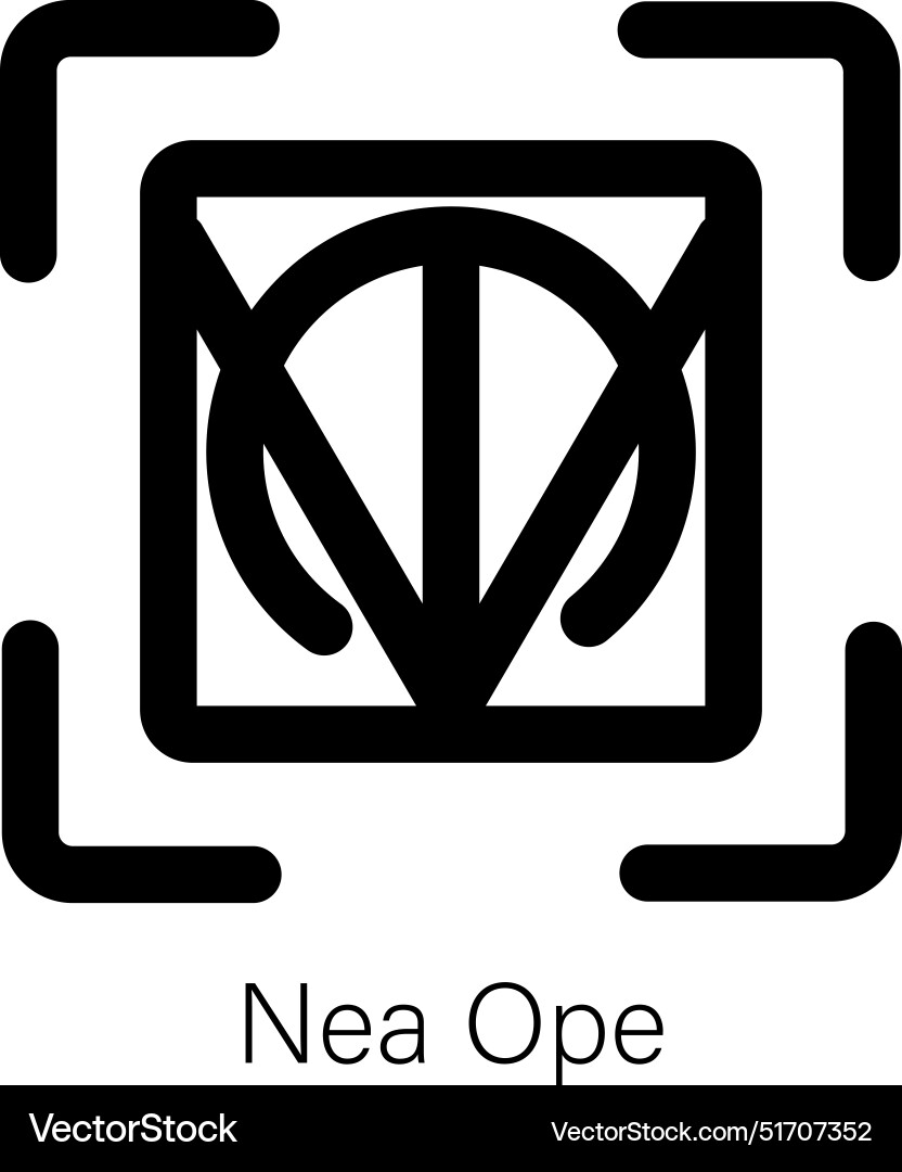 Nea ope Royalty Free Vector Image - VectorStock