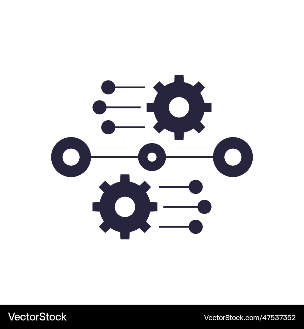 Streamline process icon design Royalty Free Vector Image Streamline process icon design Royalty Free Vector Image