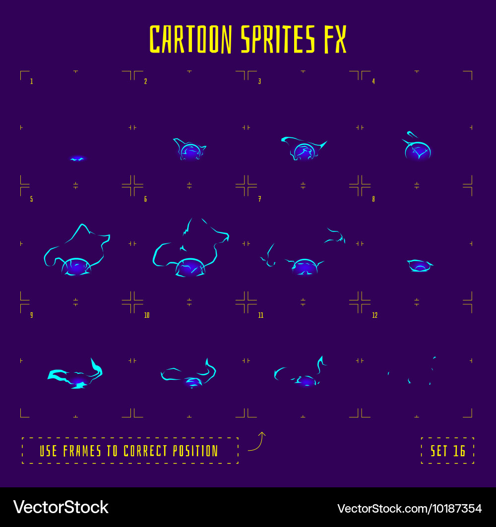 Sprite Lightning Lighting Vector Images (over 120)