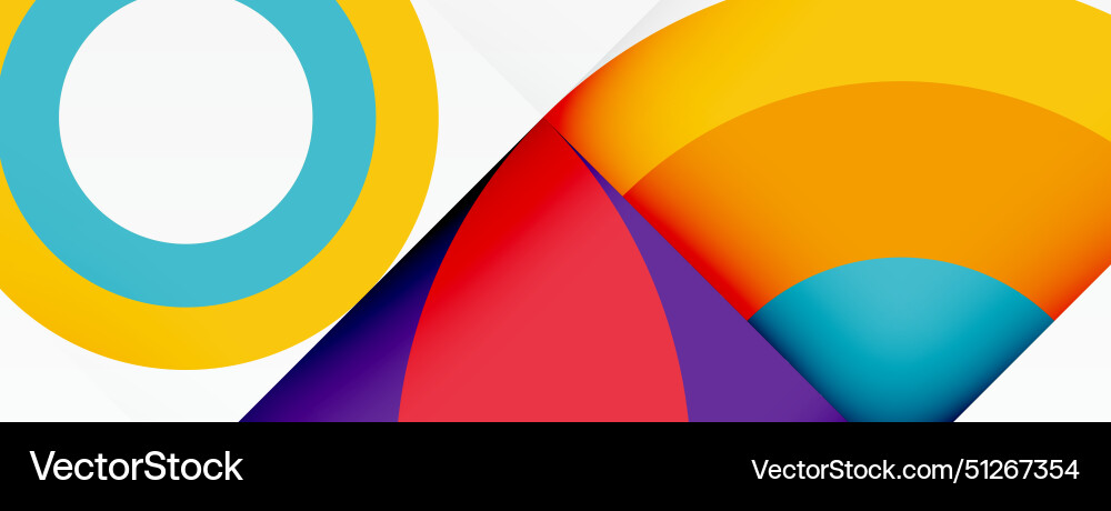 Colorful pattern with yellow red and blue Vector Image