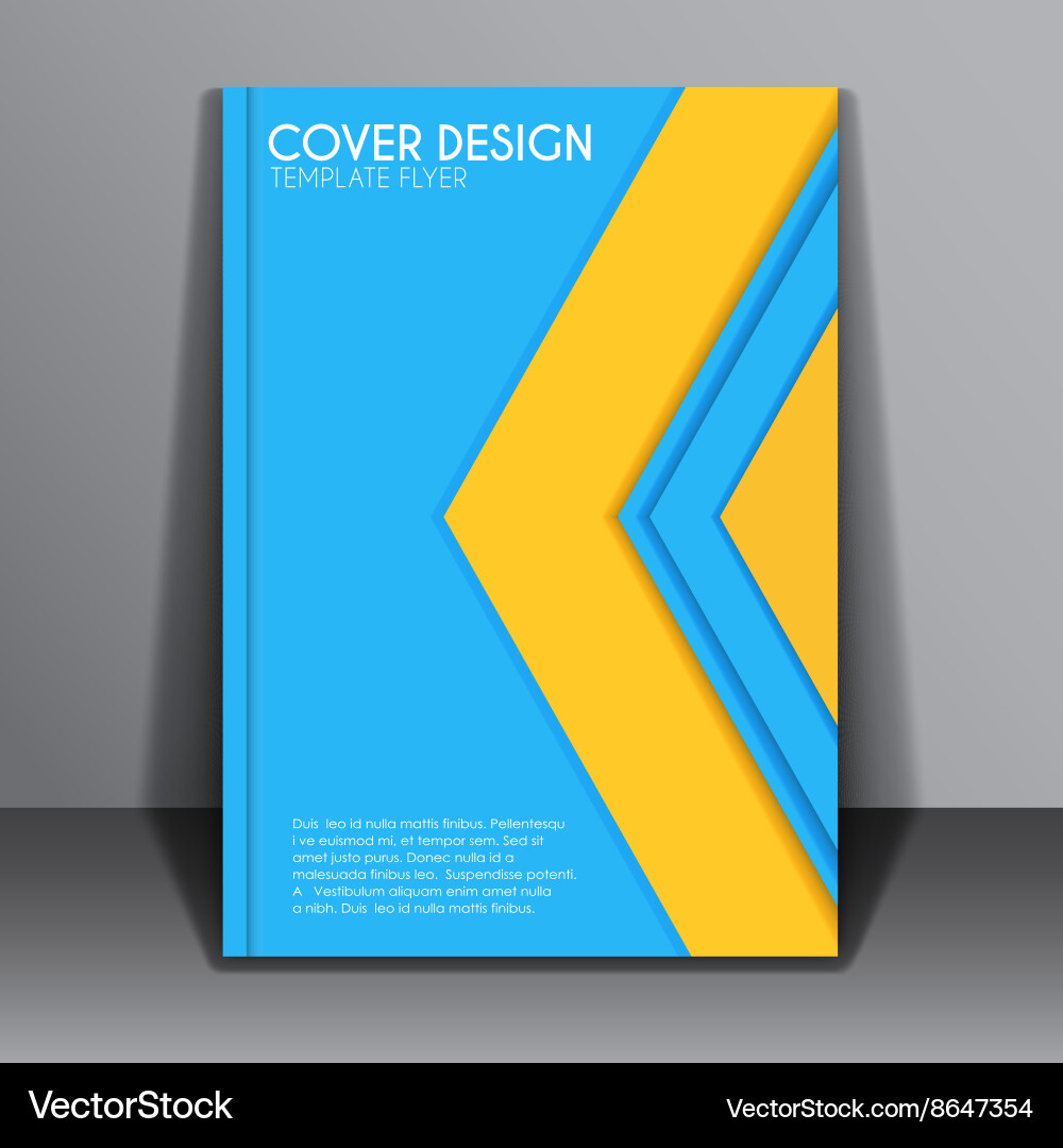 Cover material design style Royalty Free Vector Image