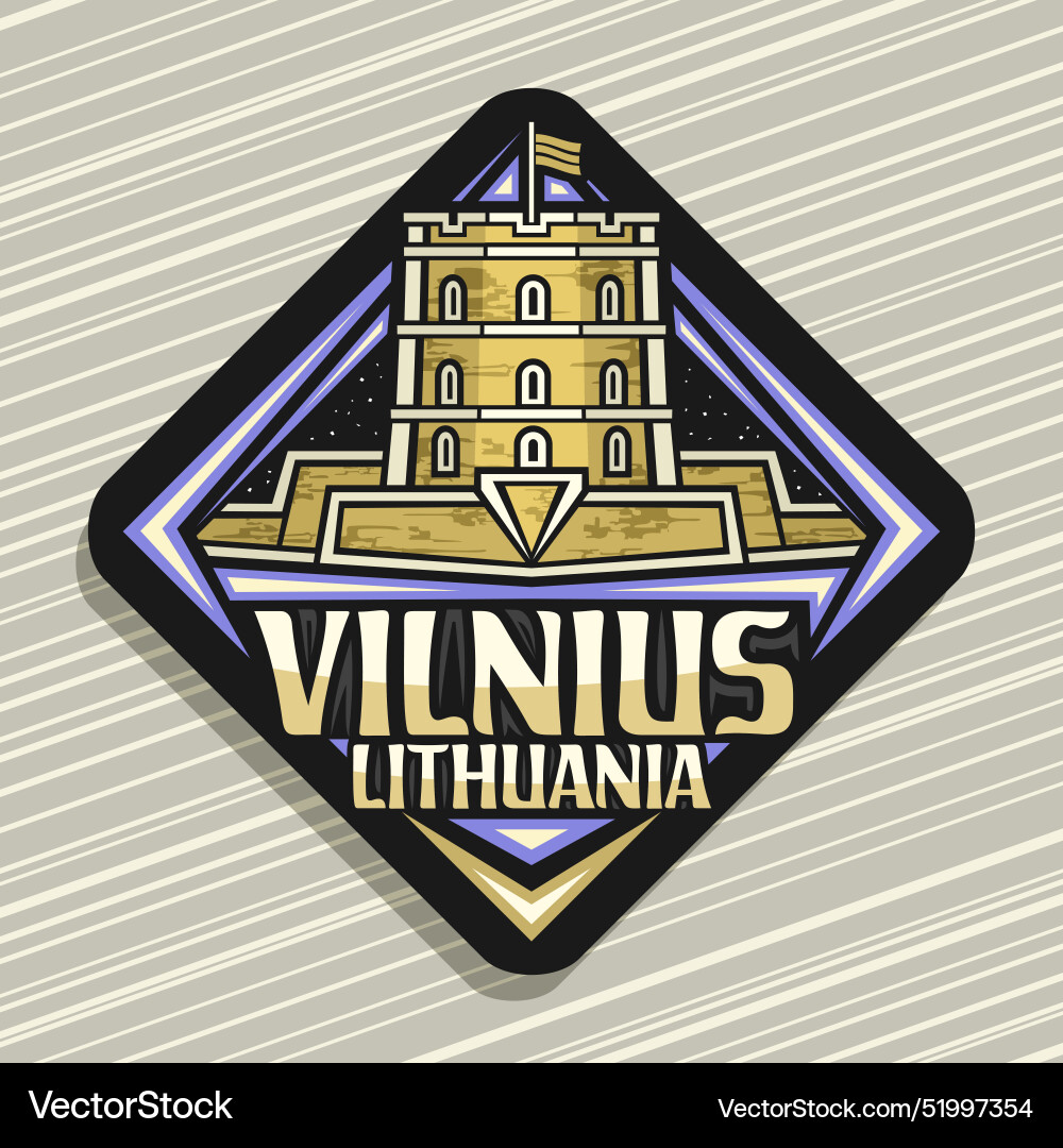 Logo for vilnius Royalty Free Vector Image - VectorStock