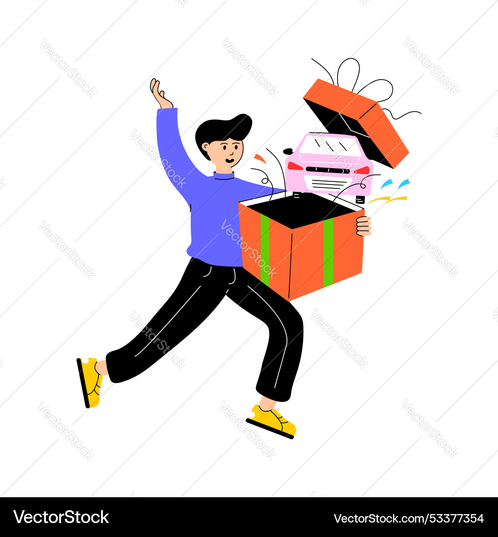 Lucky draw Royalty Free Vector Image - VectorStock