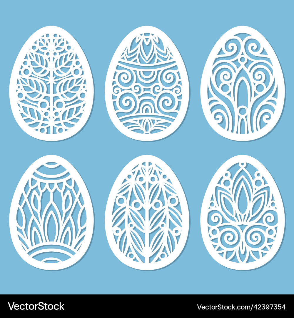 Easter Eggs Stencil Vector Images (over 300)