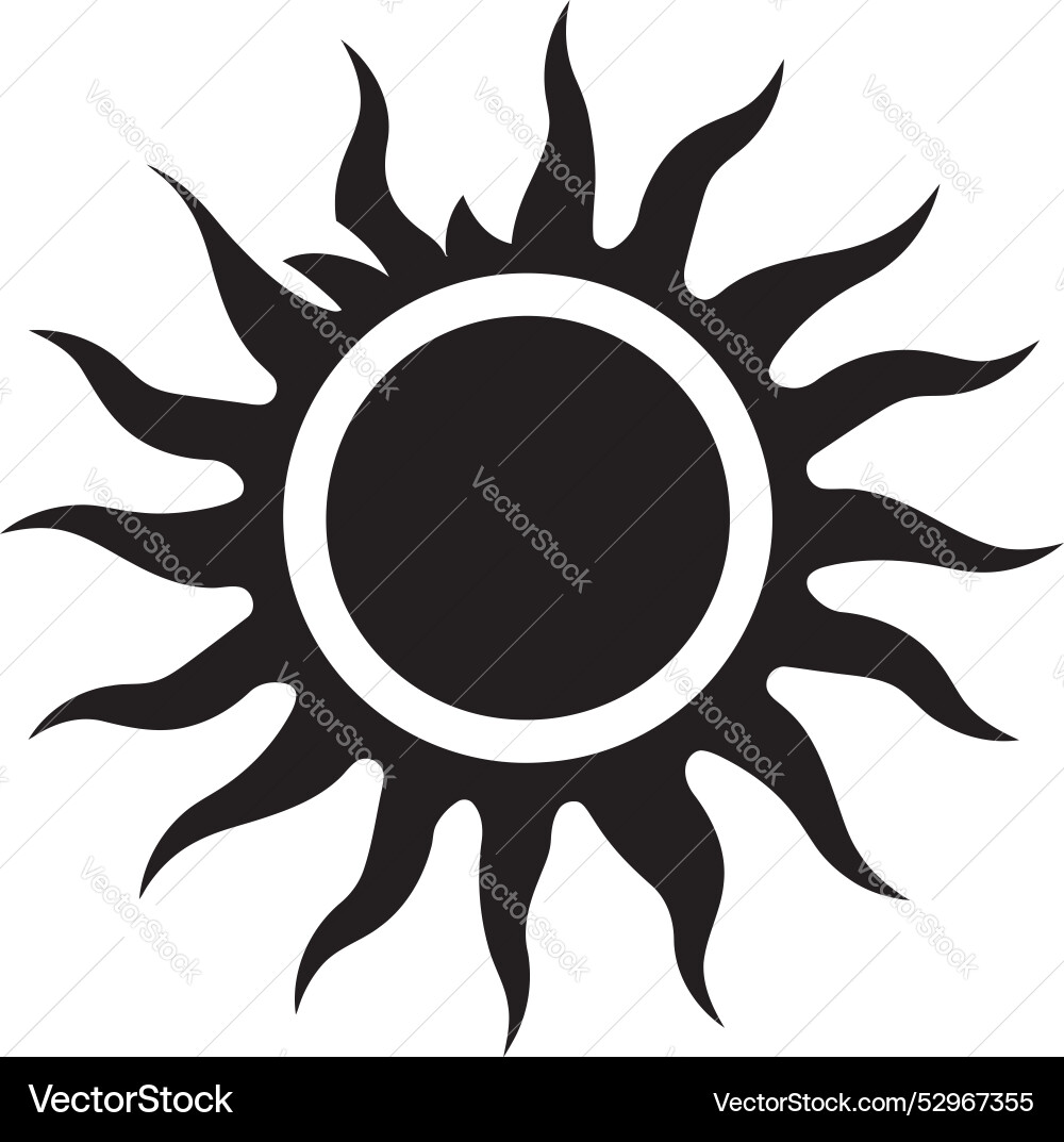 Daybreak design sun badge sunshine spark logo Vector Image