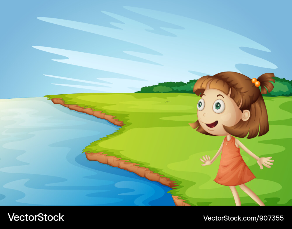 Looking across Royalty Free Vector Image - VectorStock