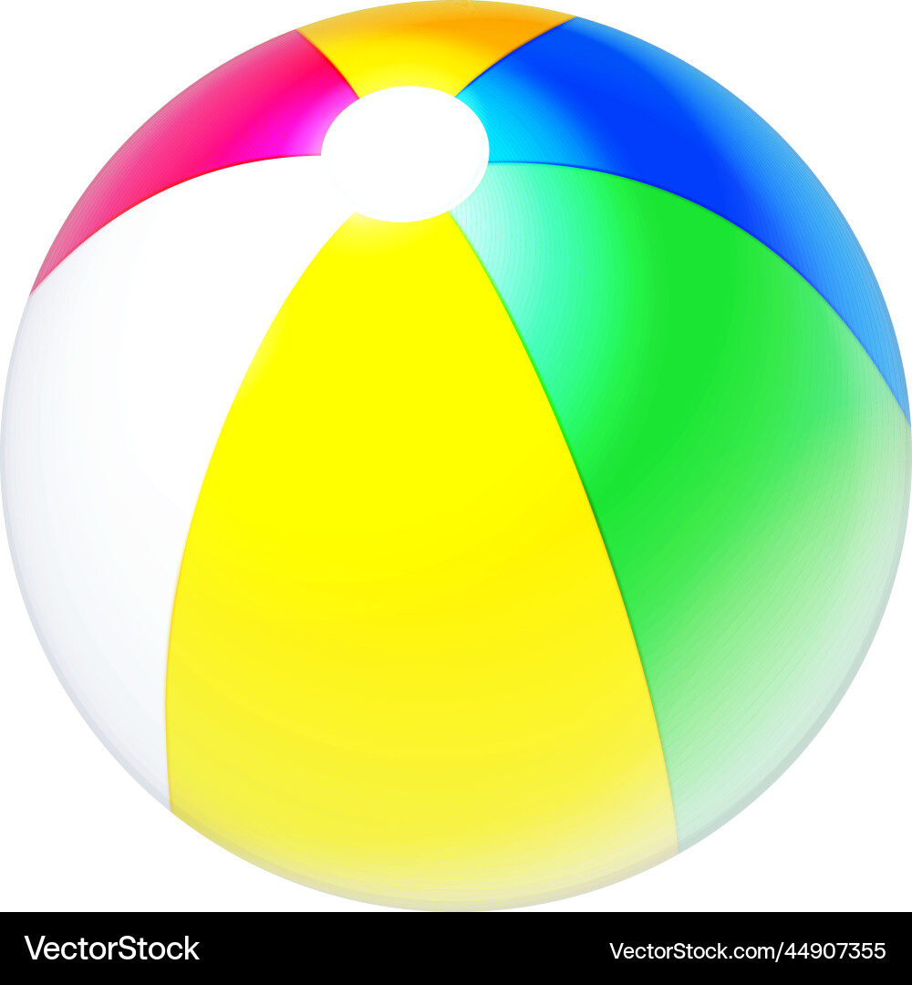 Realistic inflatable ball Royalty Free Vector Image