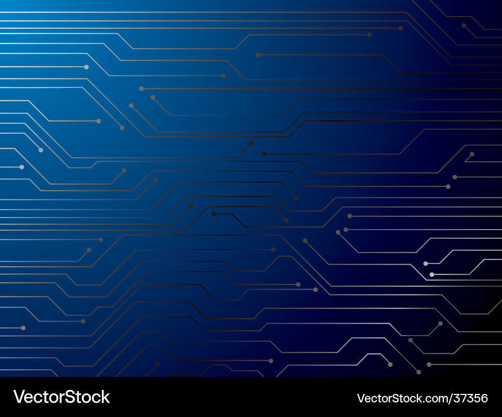 Circuit blue Royalty Free Vector Image - VectorStock