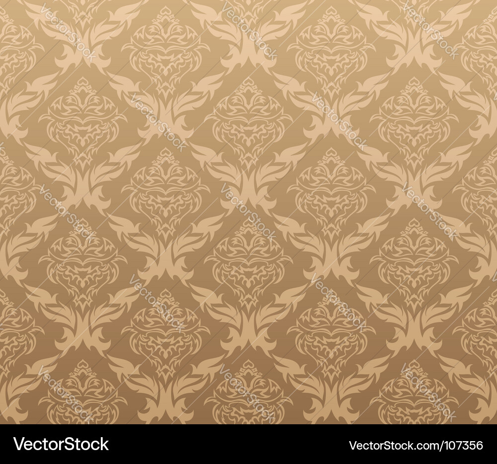 Damask pattern Royalty Free Vector Image - VectorStock