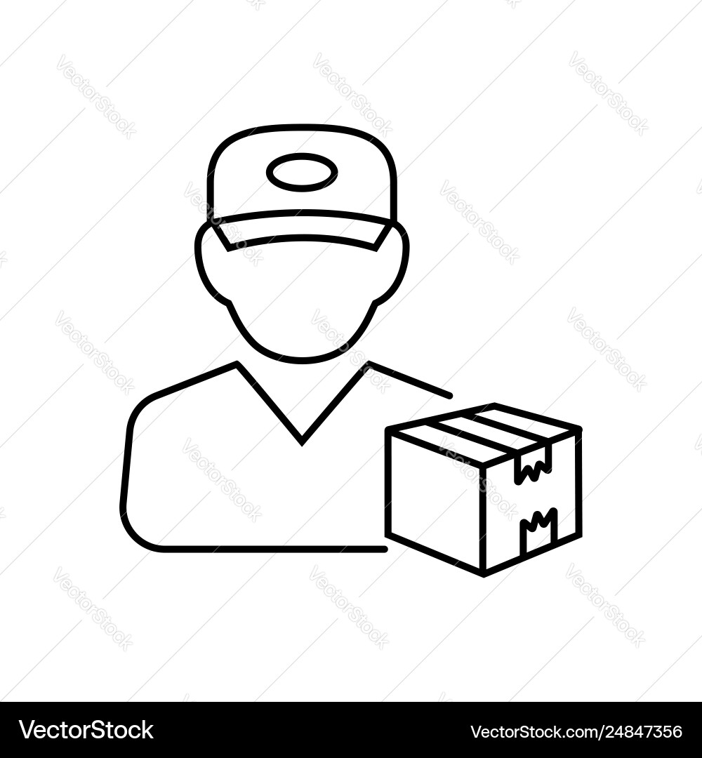 Delivery icon in flat style business symbol Vector Image