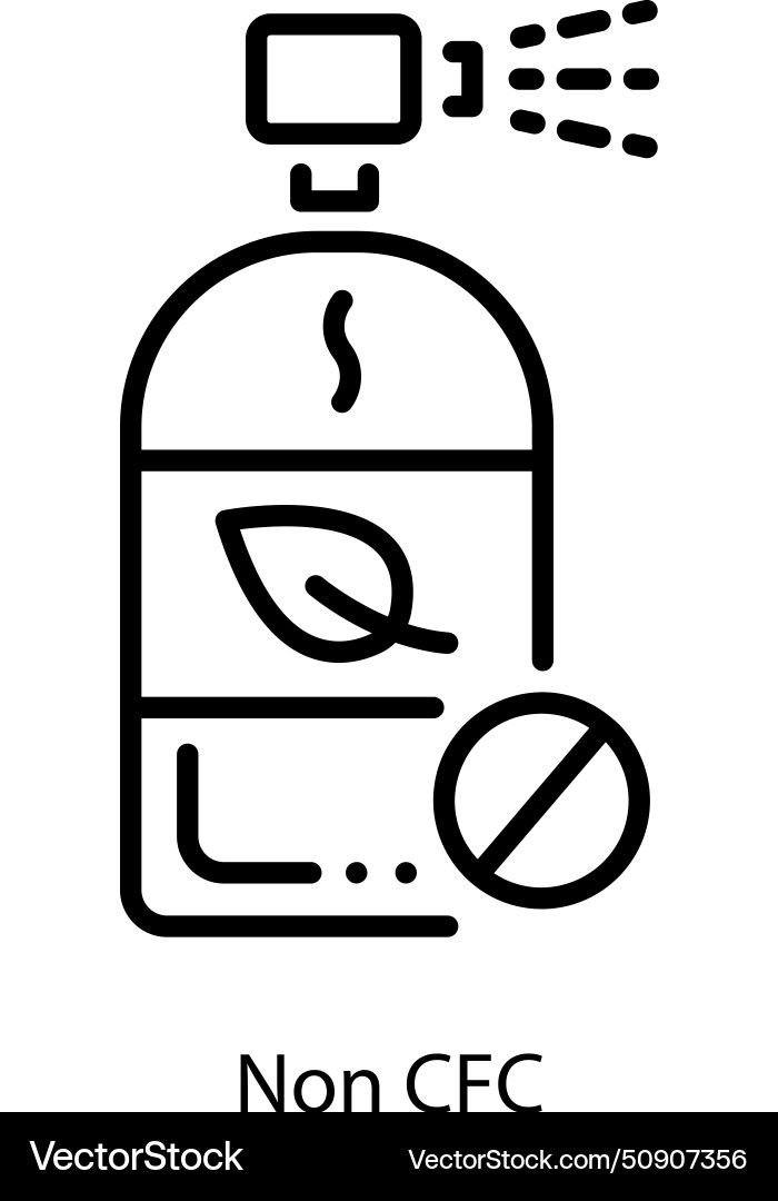 Non cfc Royalty Free Vector Image - VectorStock