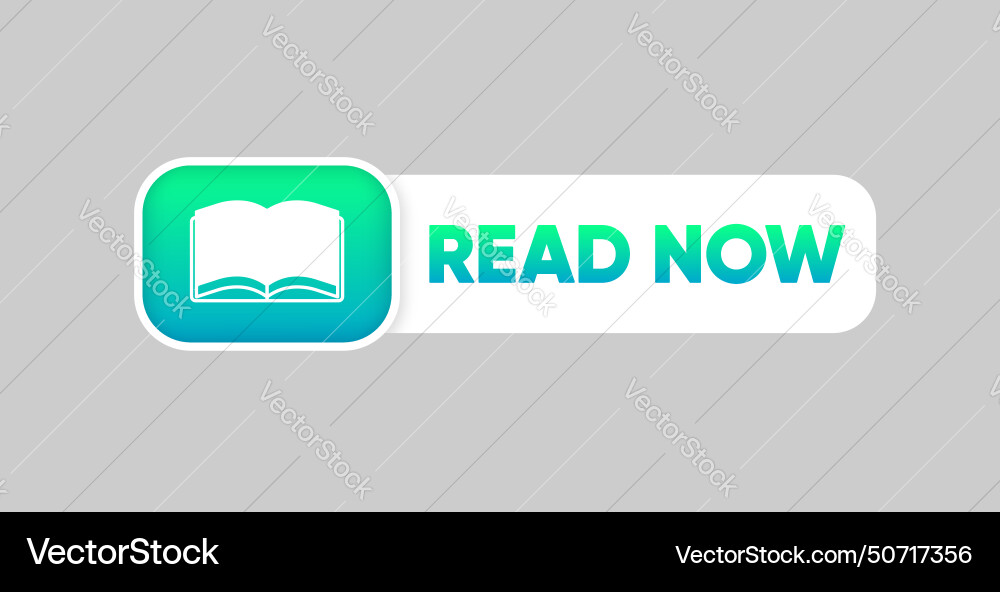 Read more now button with book modern Royalty Free Vector