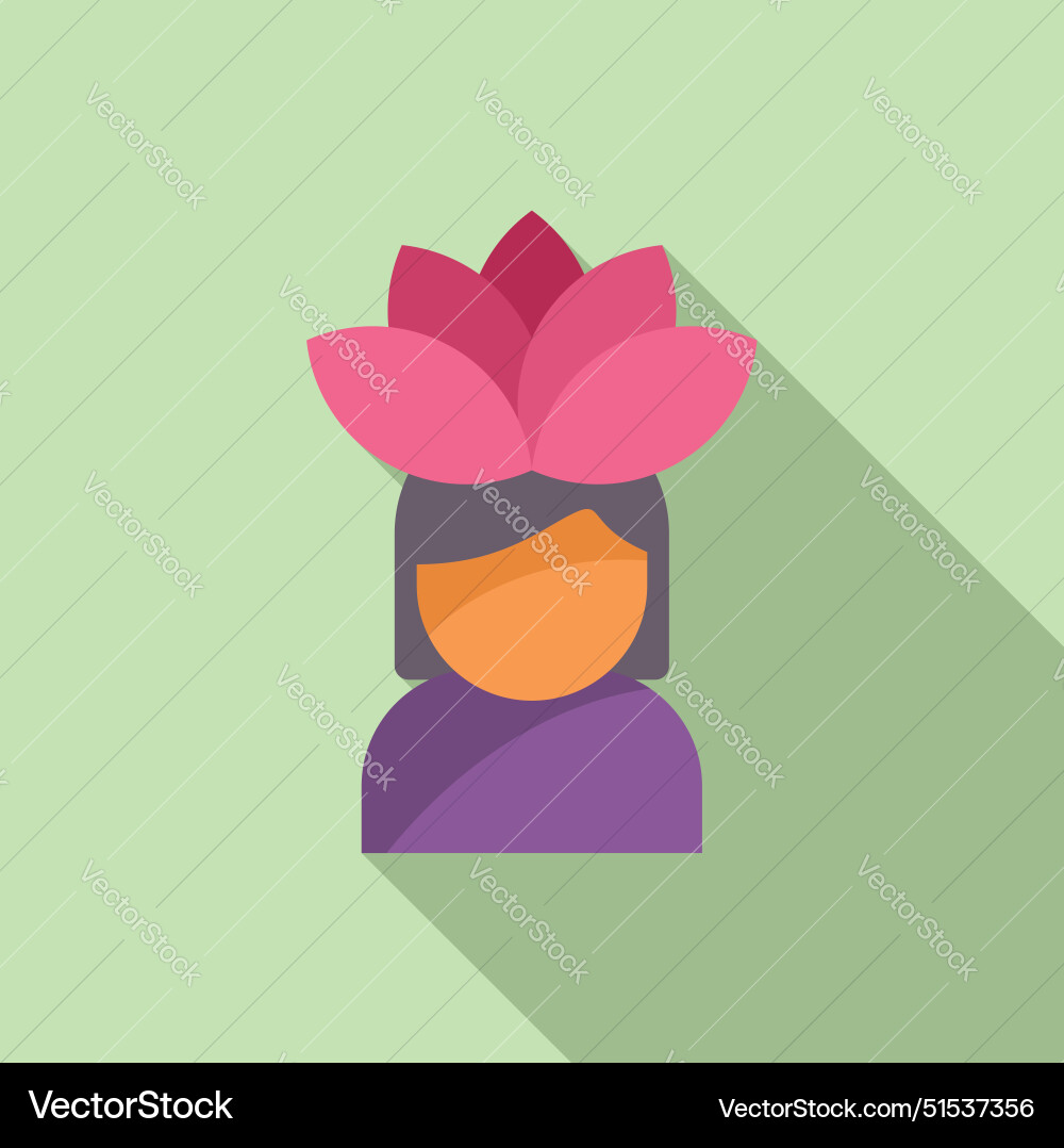 Woman finding peace and mindfulness Royalty Free Vector