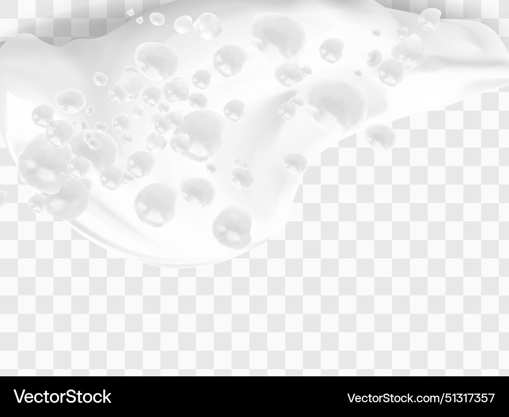 Beer foam isolated on transparent background Vector Image