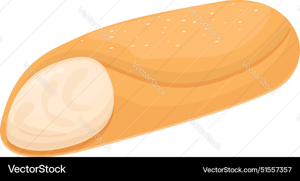 Fresh puff pastry is filled with a delicious Vector Image