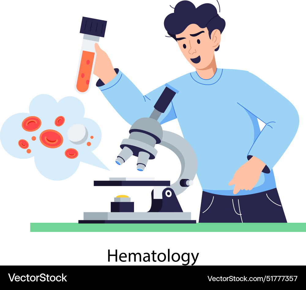Hematology Royalty Free Vector Image - VectorStock