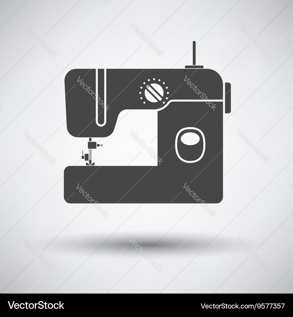 Modern sewing machine icon Royalty Free Vector Image