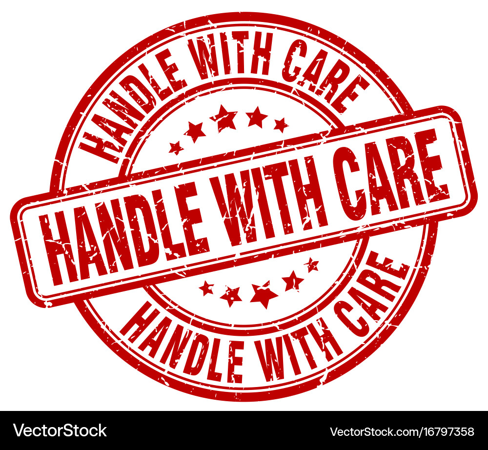 Handle with care Royalty Free Vector Image - VectorStock
