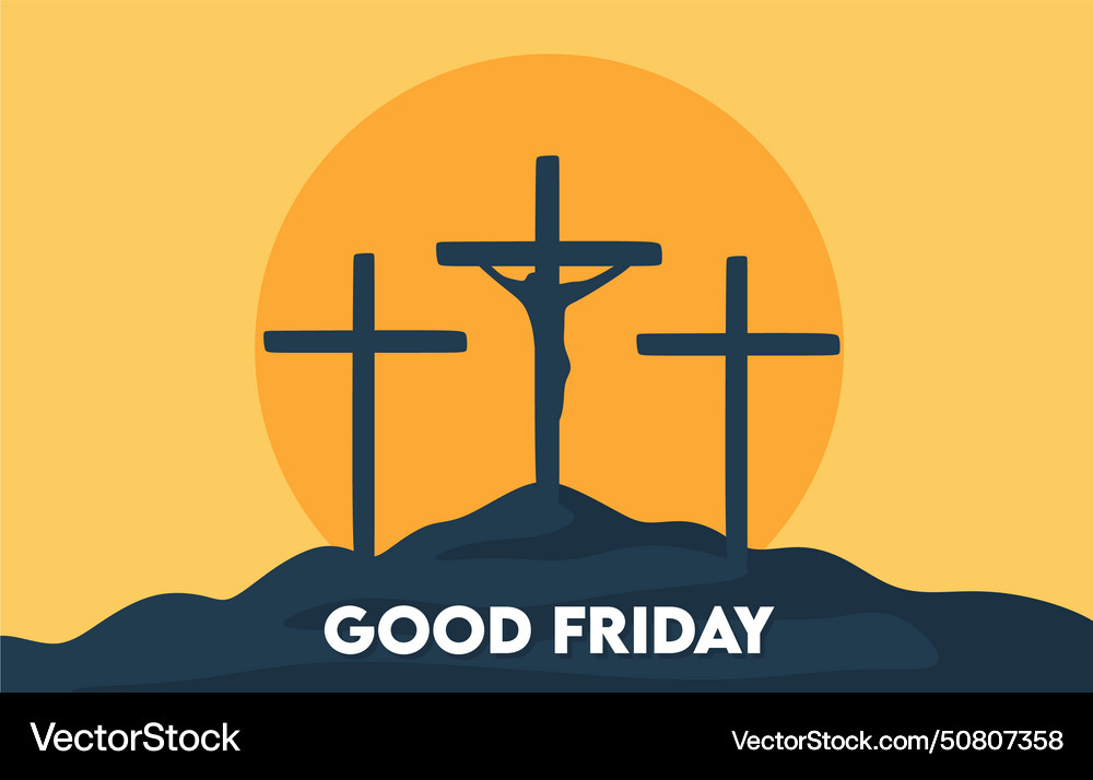 Happy good friday for all Royalty Free Vector Image