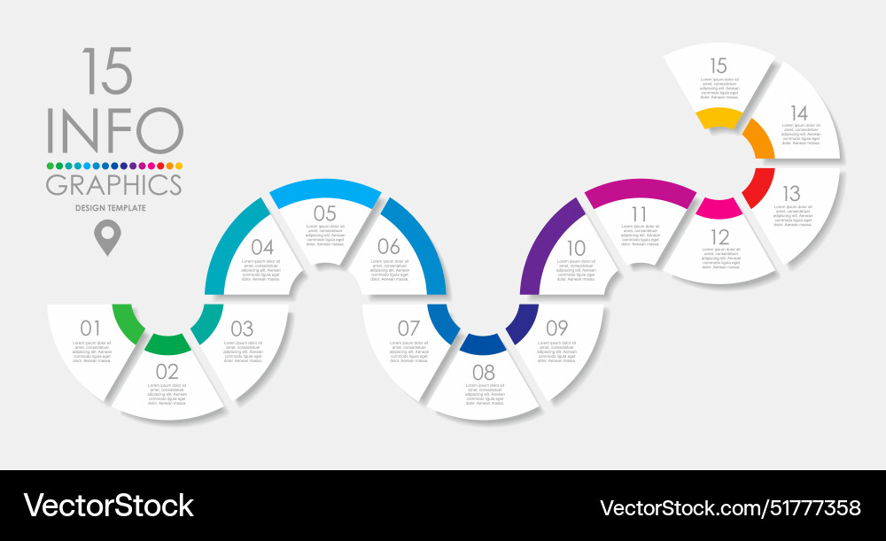 Infographic design template with place Royalty Free Vector