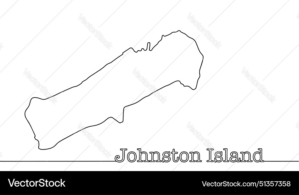 Johnson island Royalty Free Vector Image - VectorStock
