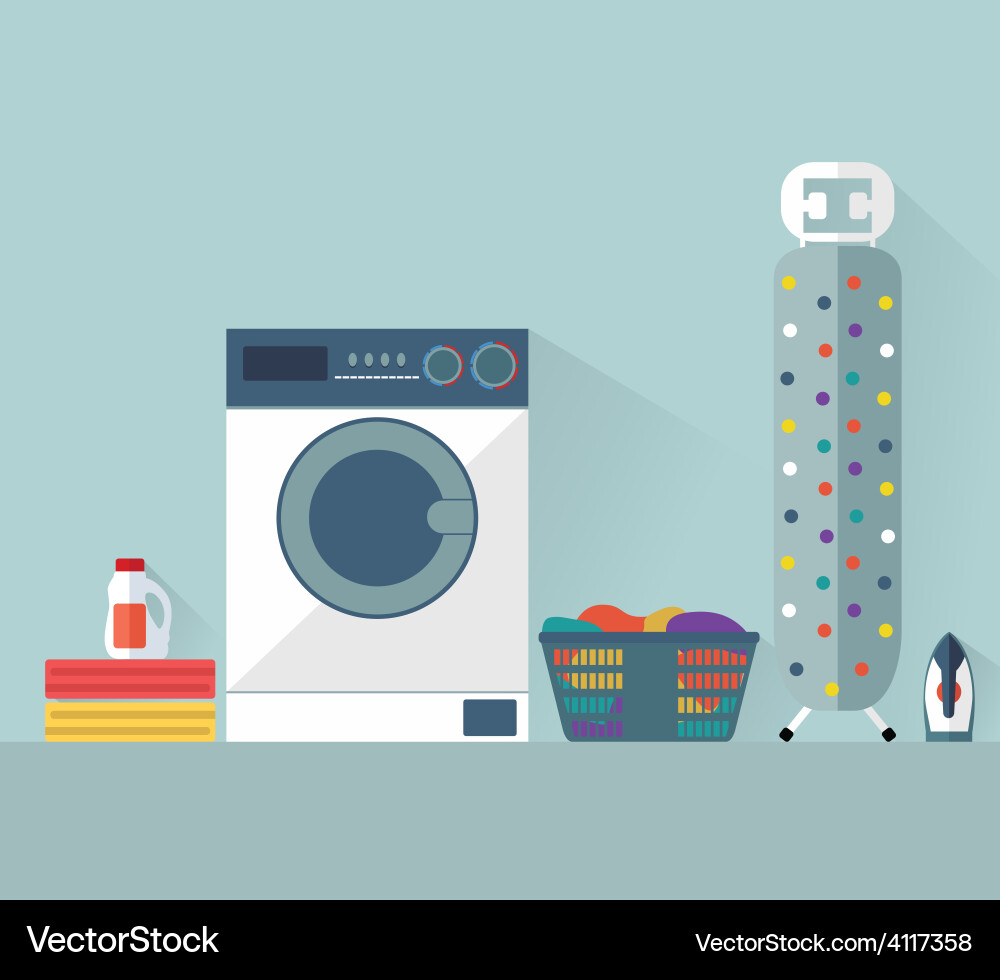 Laundry Royalty Free Vector Image - VectorStock