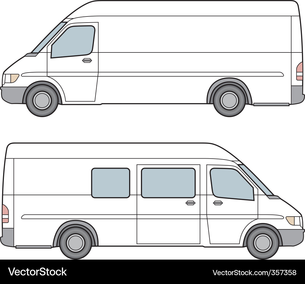 Minibus Royalty Free Vector Image - VectorStock