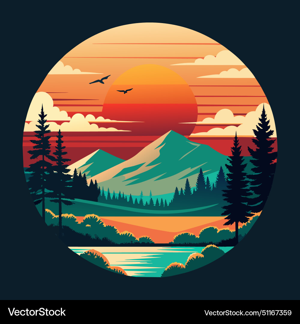 A nostalgic retro styled t-shirt design featuring Vector Image