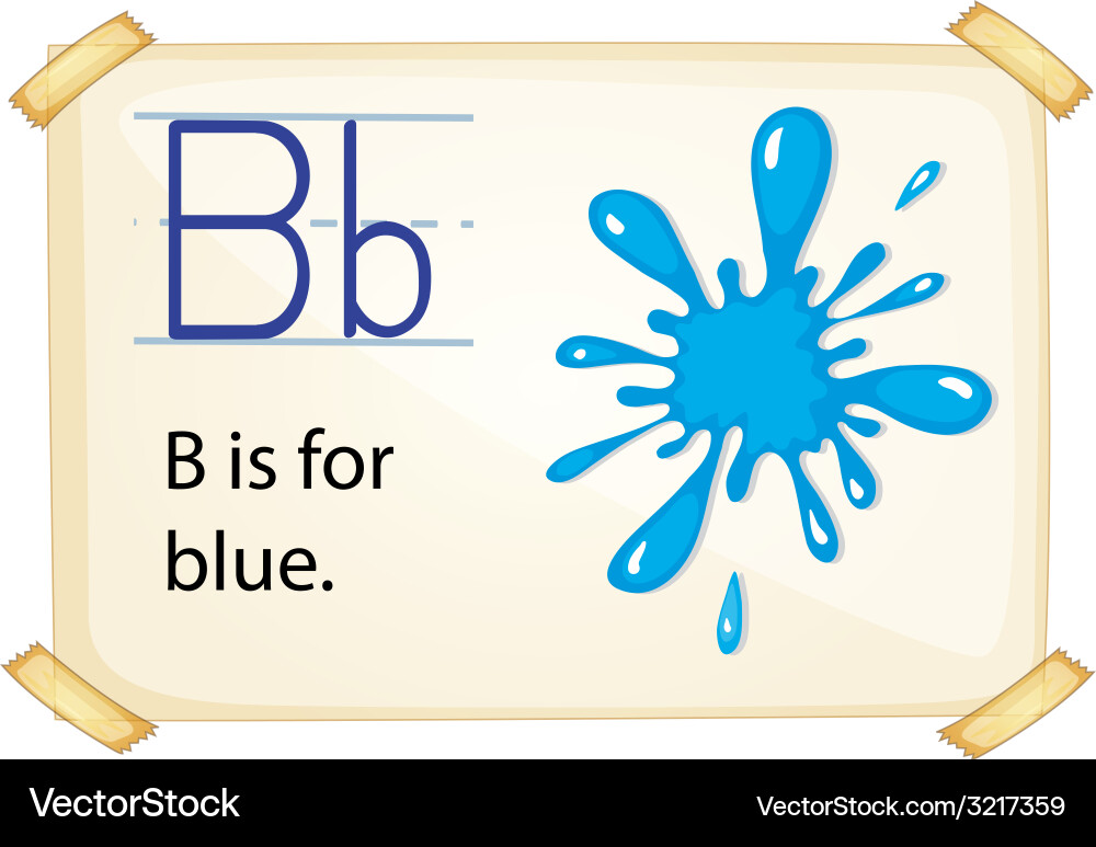 Alphabet b Royalty Free Vector Image - VectorStock