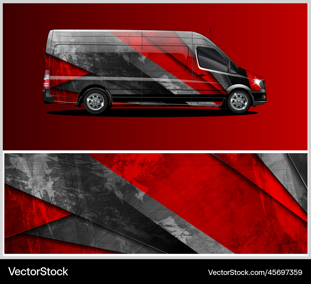Car wrap design Royalty Free Vector Image - VectorStock