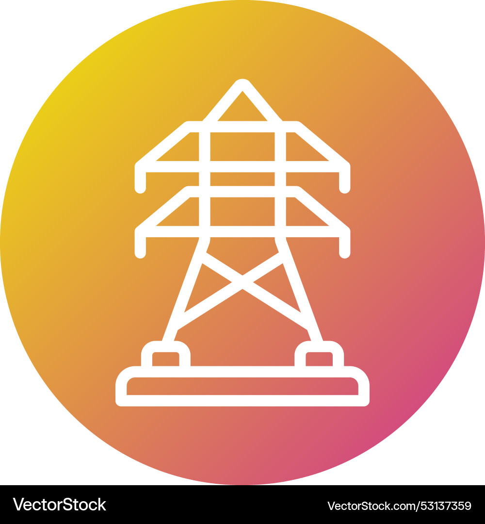 Electric tower icon design Royalty Free Vector Image