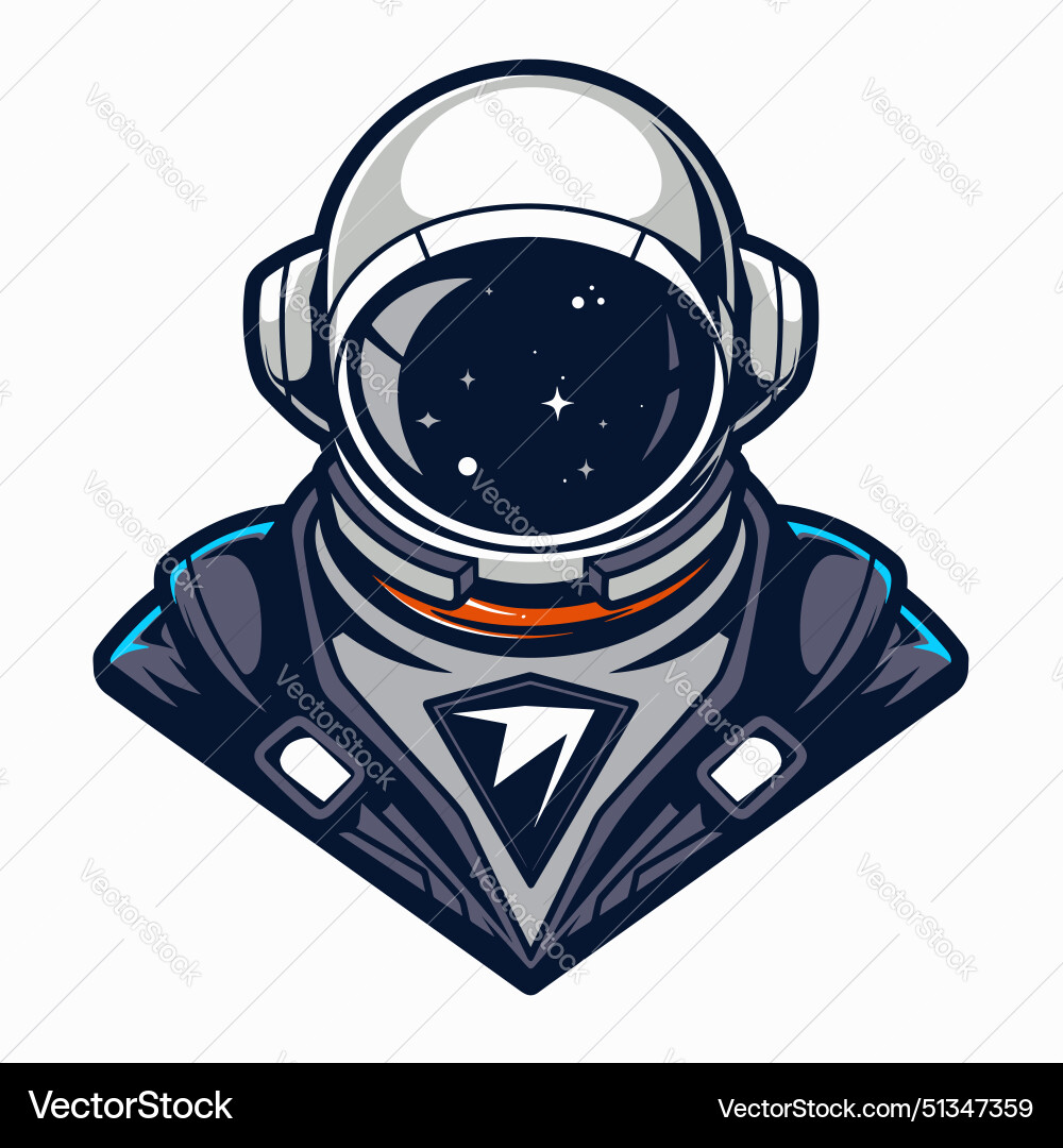 Esport logo astronaut spaceman icon sticker Vector Image