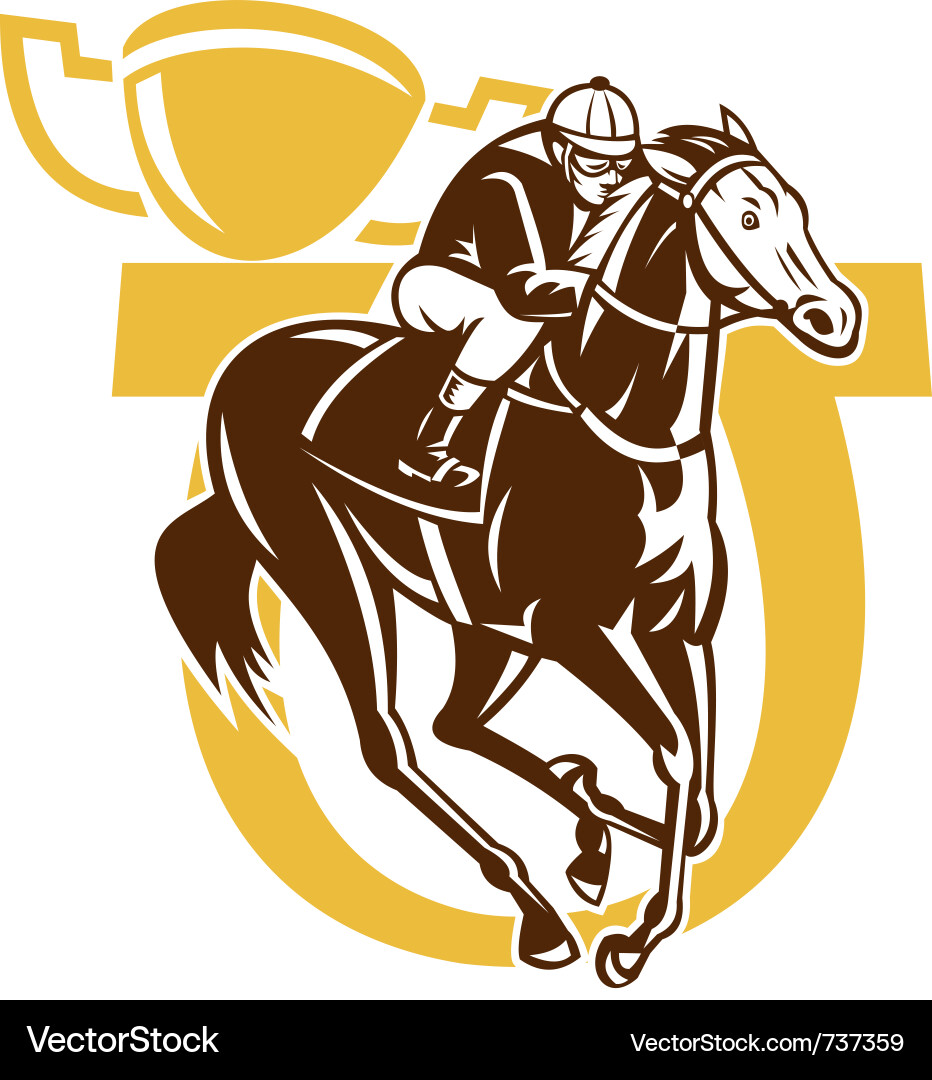 Horse racing Royalty Free Vector Image - VectorStock