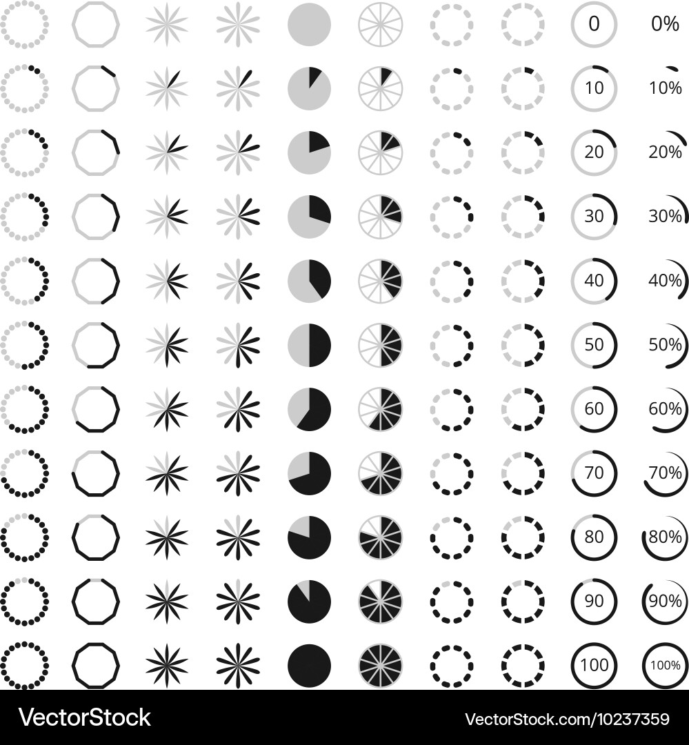 Loading preloaders icons Royalty Free Vector Image